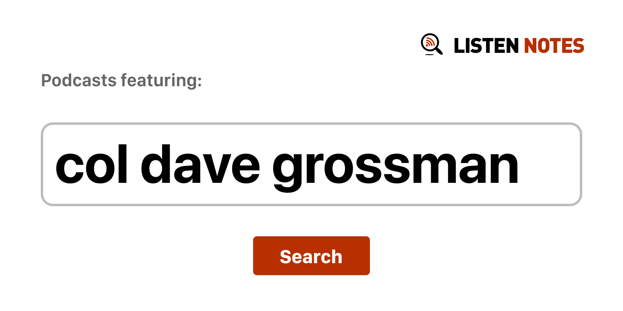 Col Dave Grossman - Principales episodios de podcast