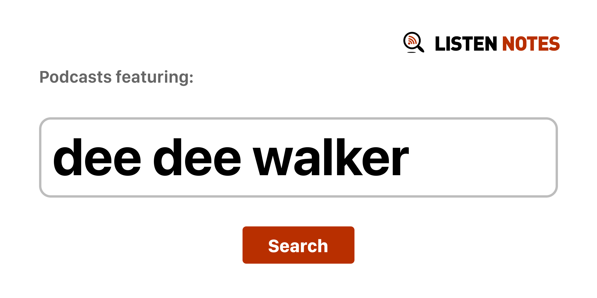 Dee Dee Walker - I migliori episodi di podcast