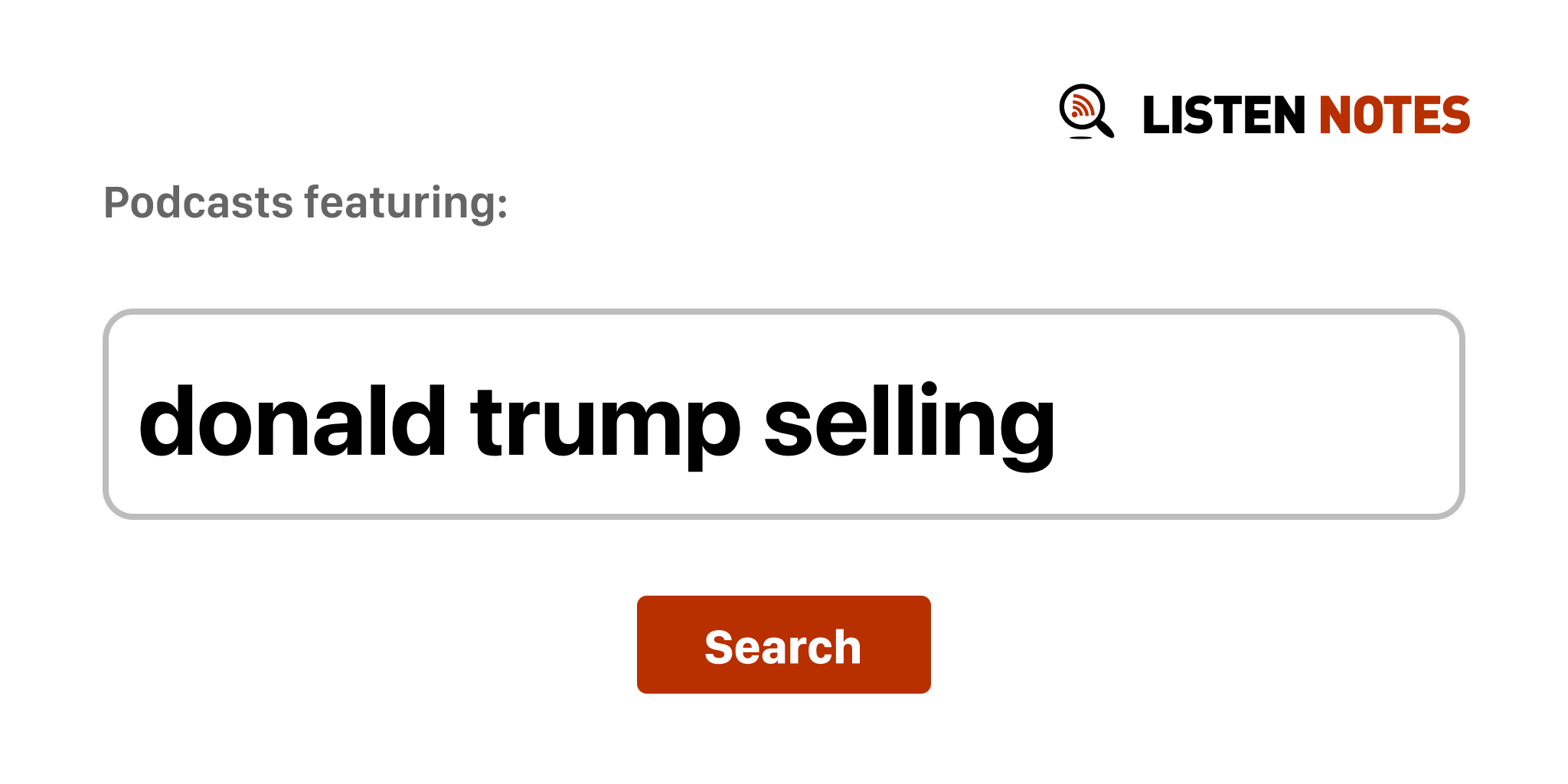 Donald Trump Selling - 最佳 podcast 單集