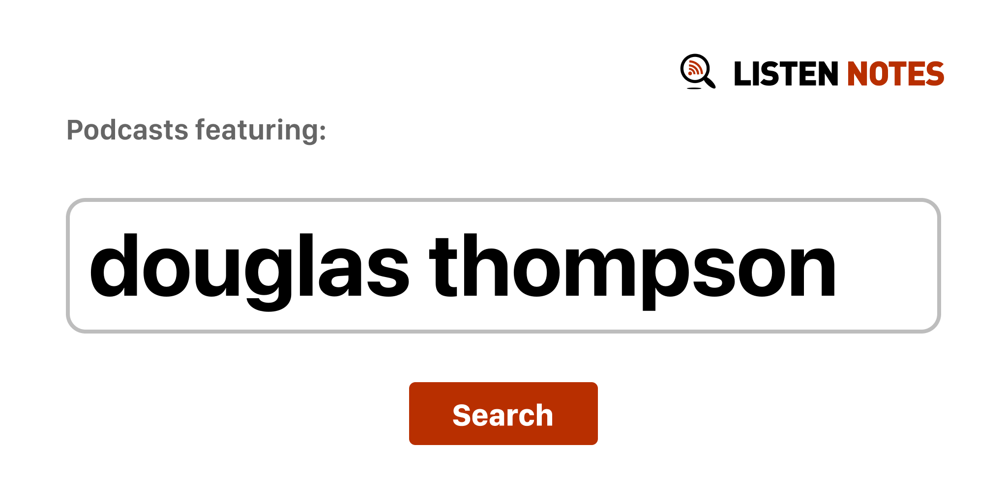 Douglas Thompson - Лучшие выпуски подкастов