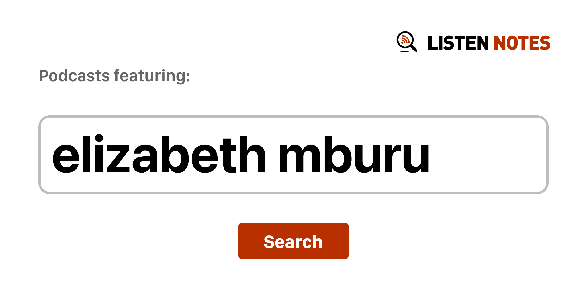 Elizabeth Mburu - Principales episodios de podcast