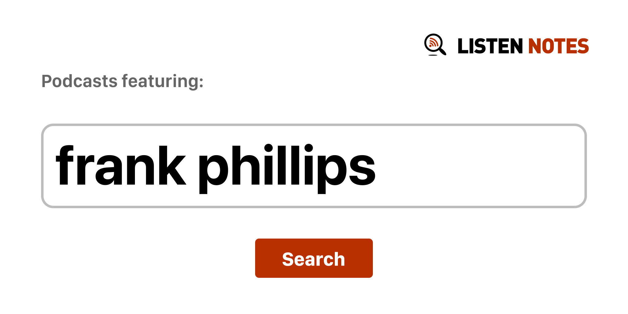 Frank Phillips - Top podcast episodes