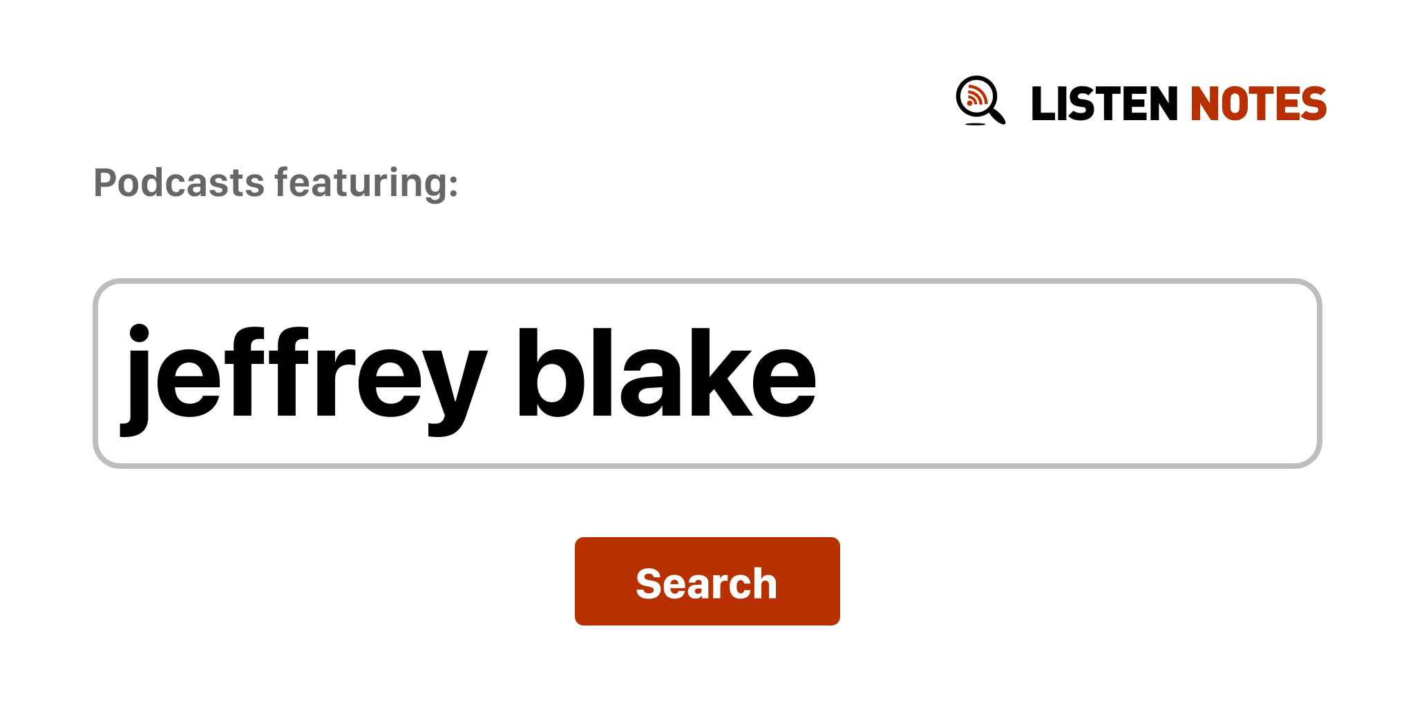 Jeffrey Blake - Top podcast episodes