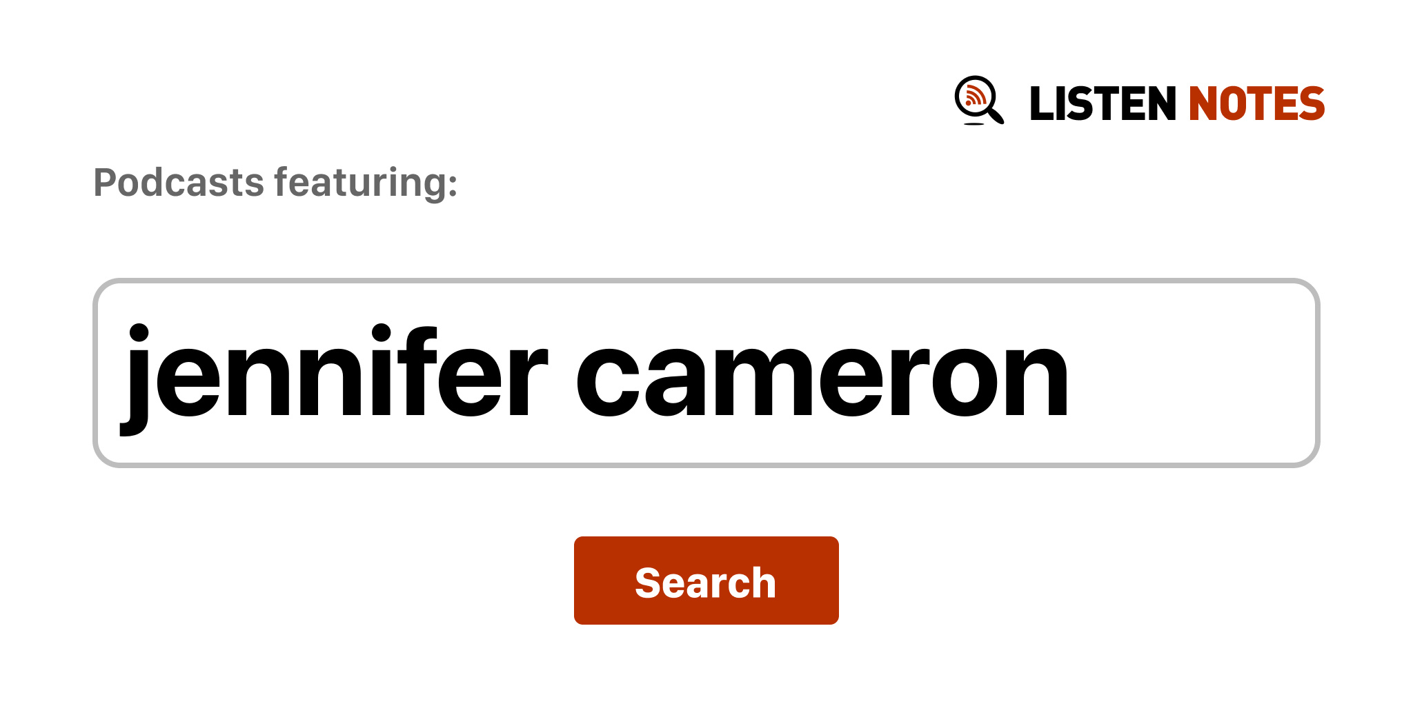 Jennifer Cameron - Principales episodios de podcast