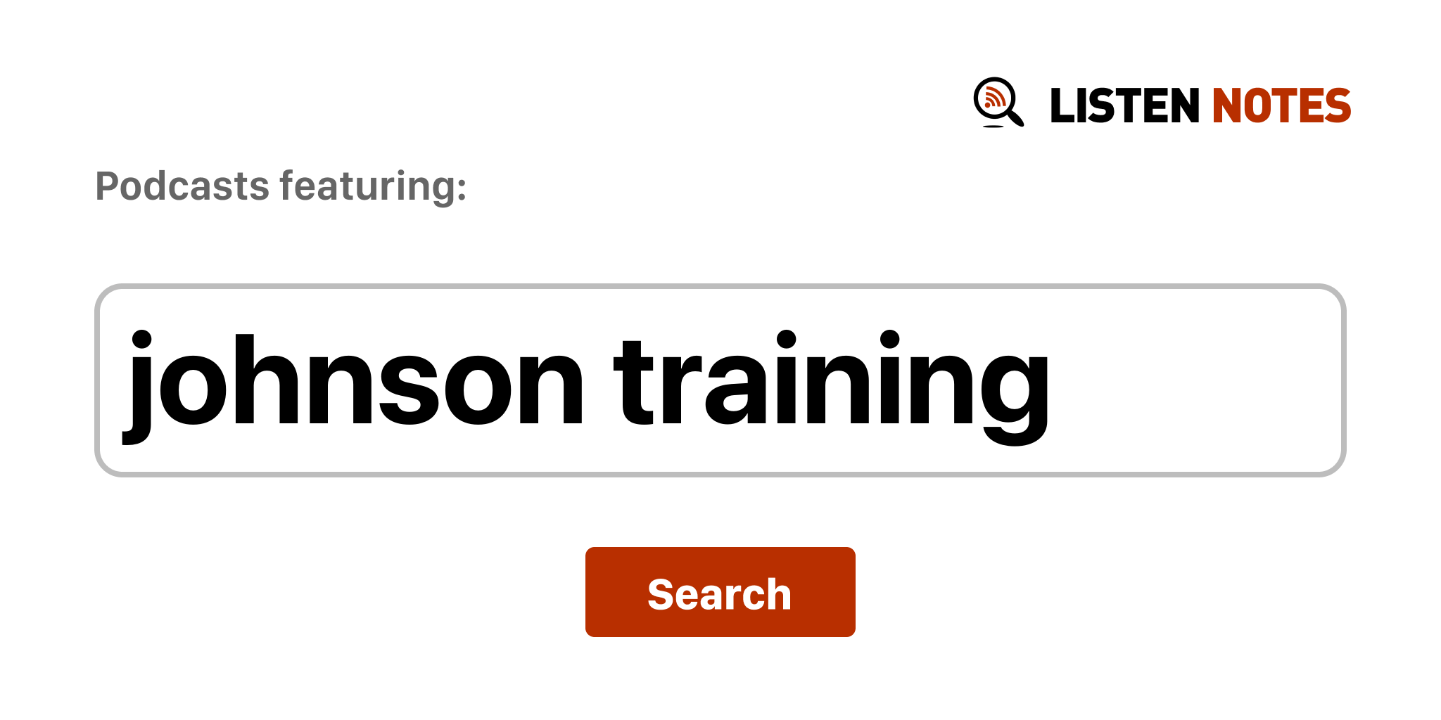 Johnson Training - أهم حلقات البودكاست