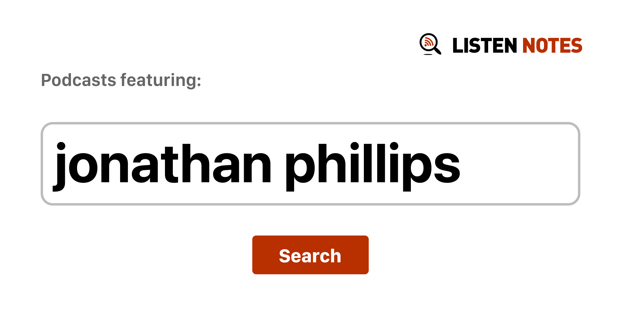 Jonathan Phillips - 最佳播客单集