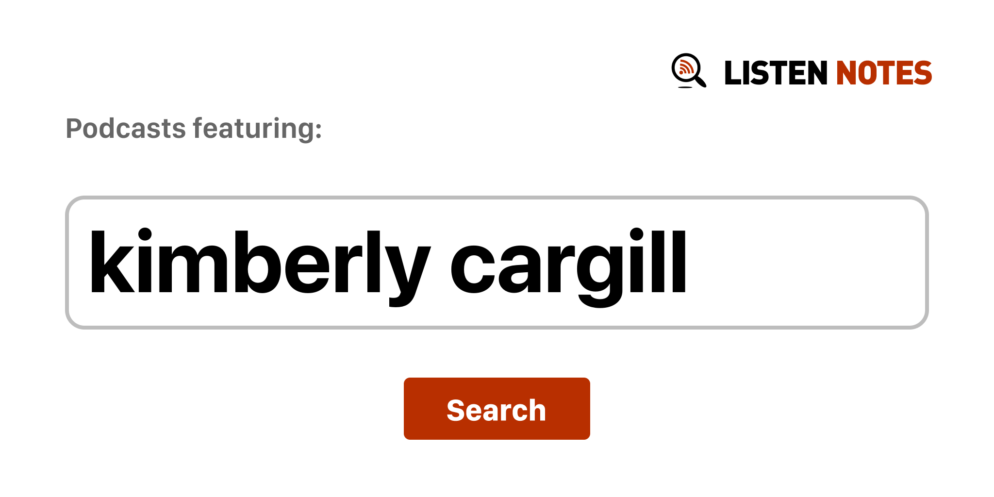 Kimberly Cargill - Top podcast episodes