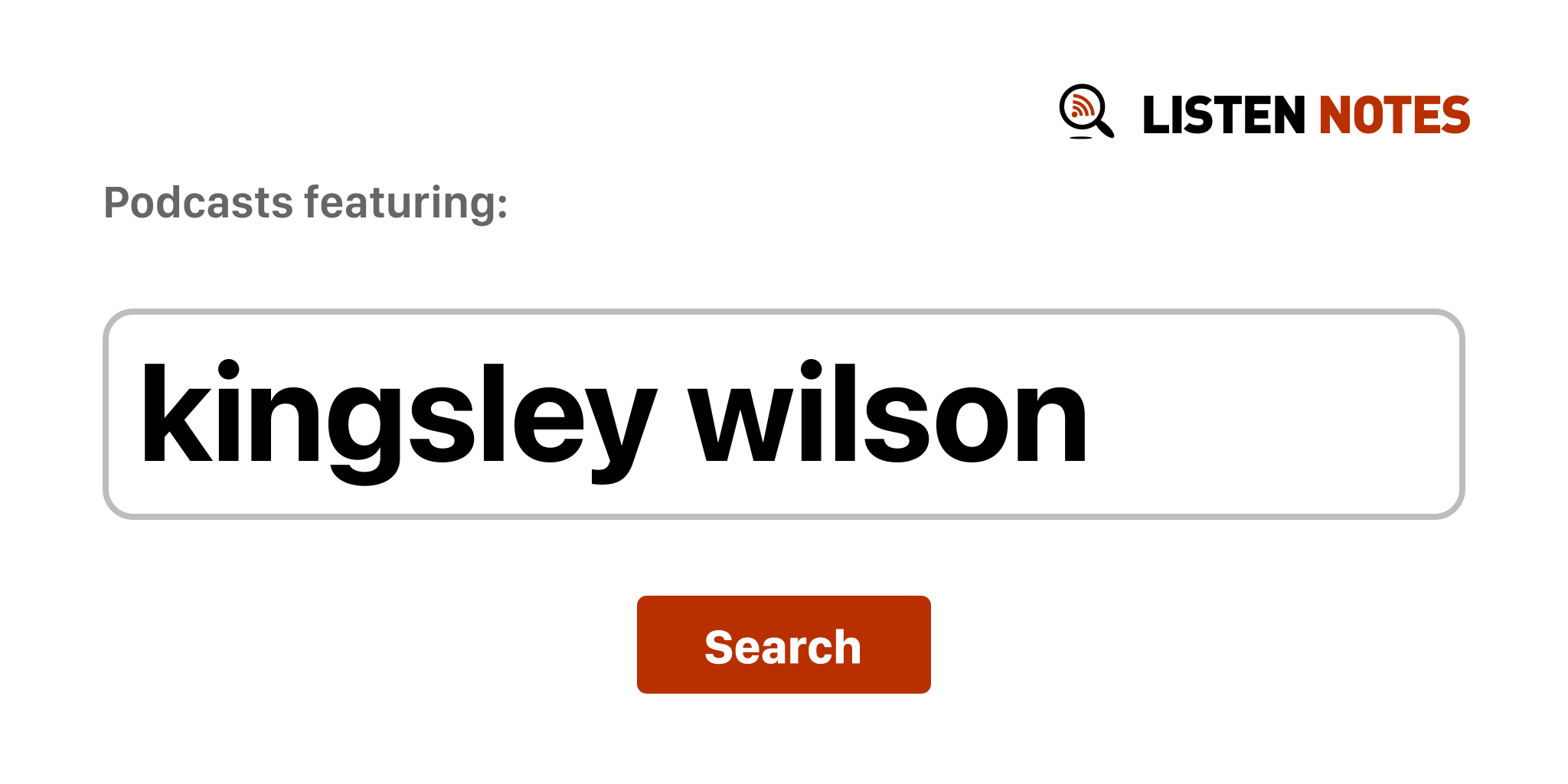 Kingsley Wilson - Top podcast-episoder