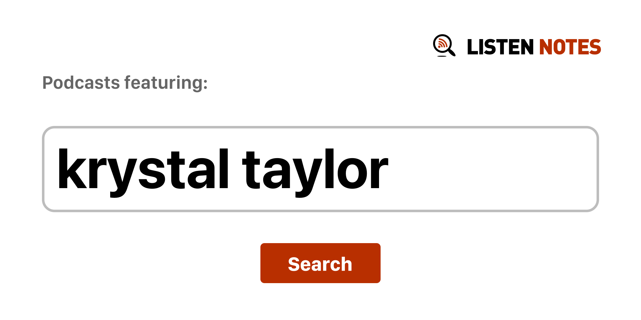 Krystal Taylor - أهم حلقات البودكاست