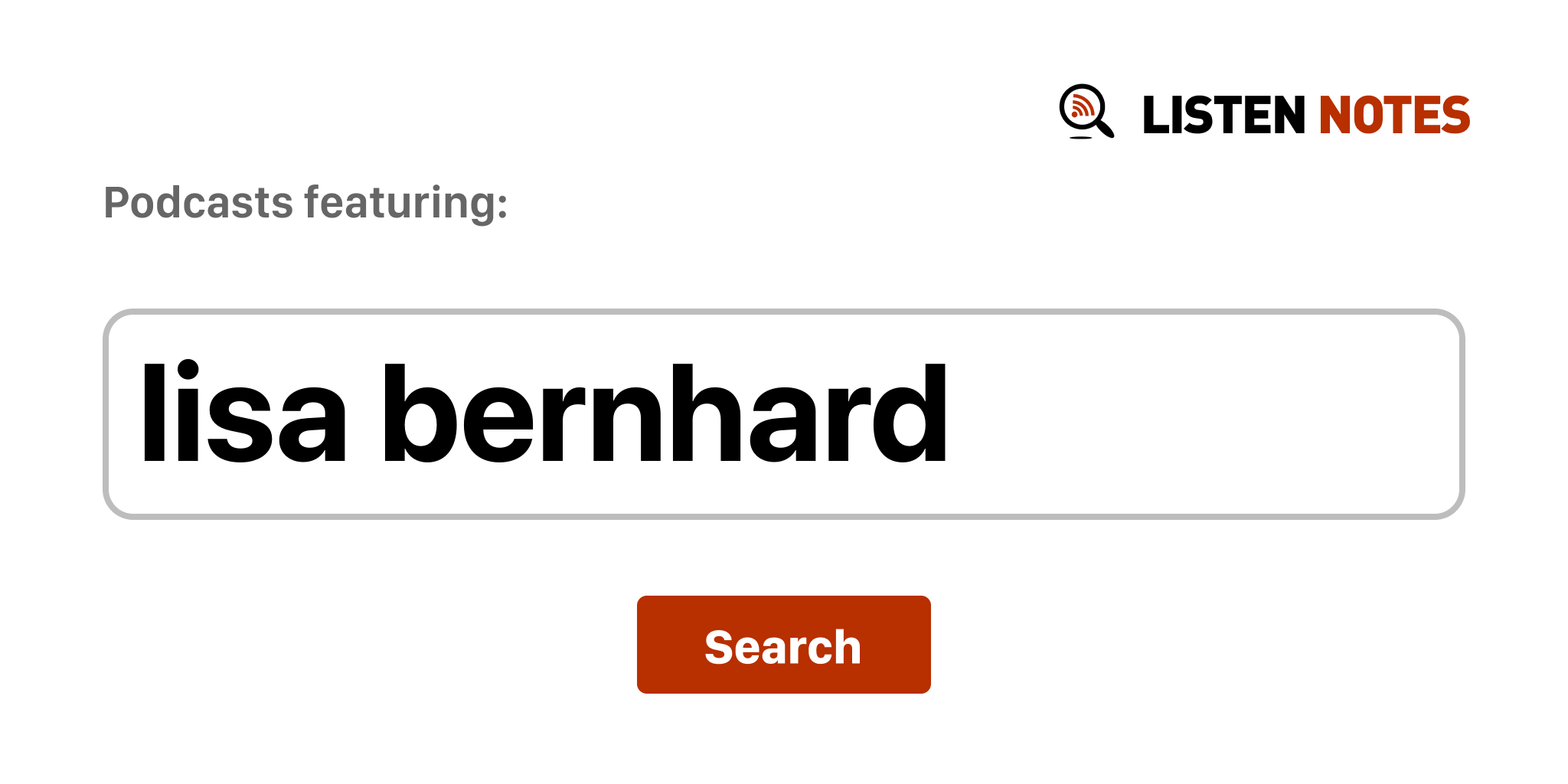 Lisa Bernhard - Top podcast episodes