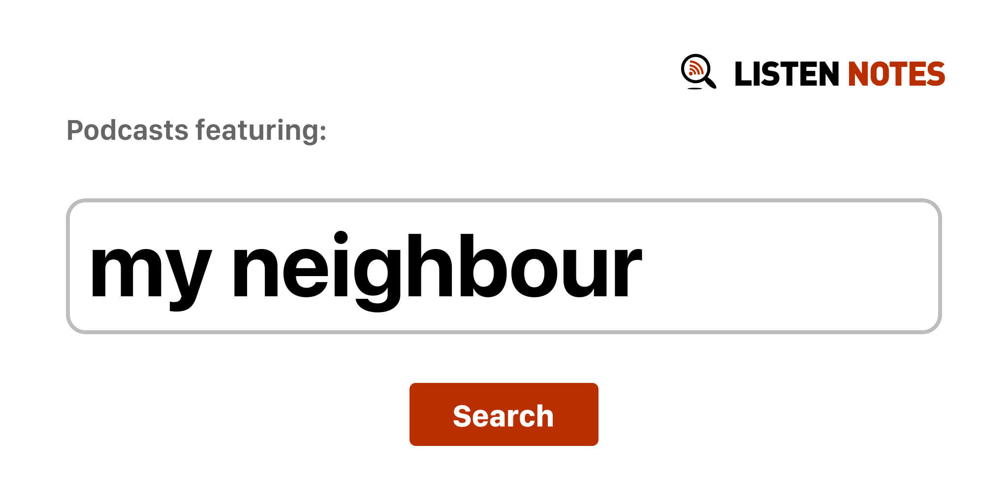 My Neighbour - Principales episodios de podcast