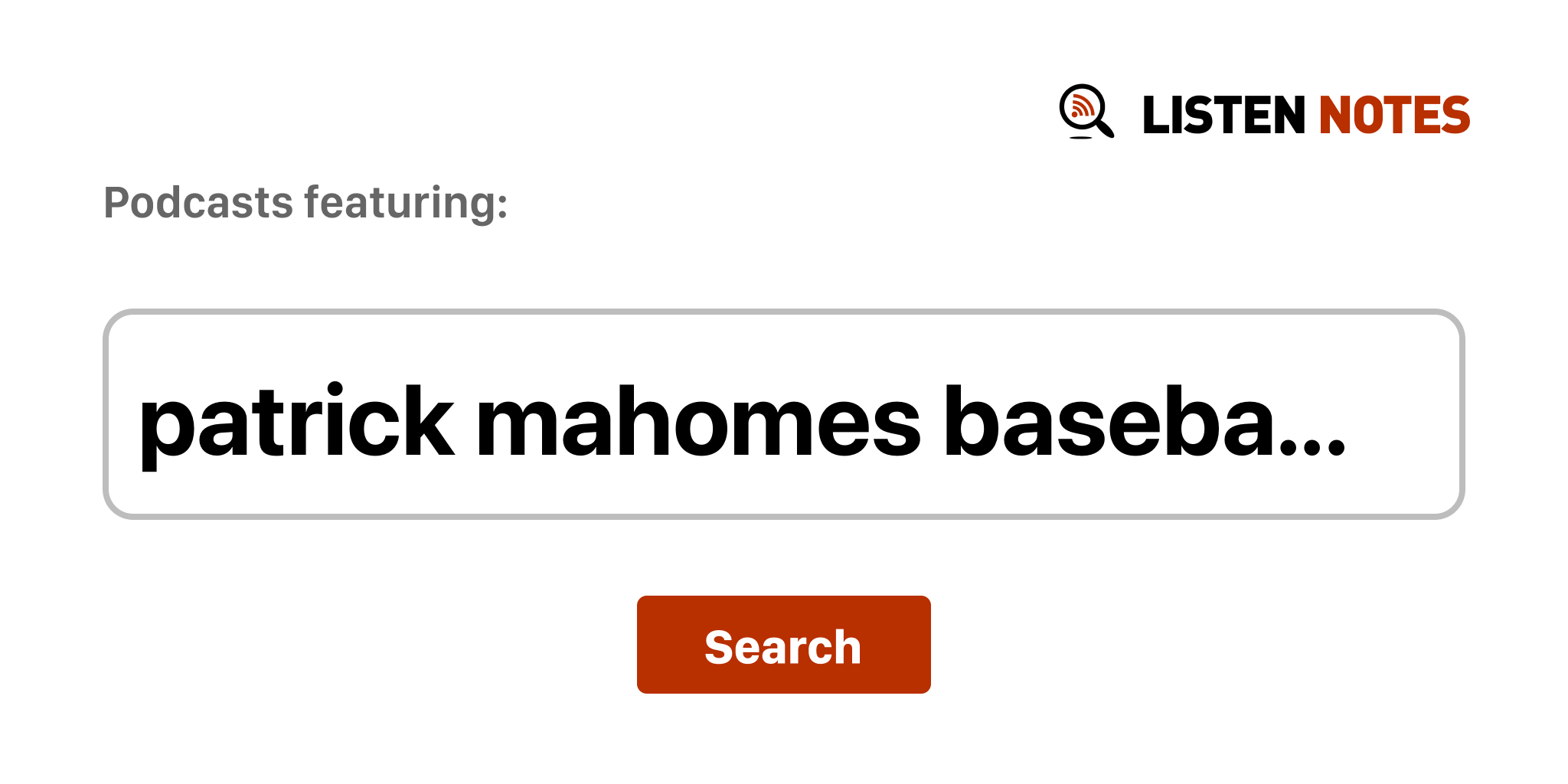 Patrick Mahomes Baseball - Top podcast episodes