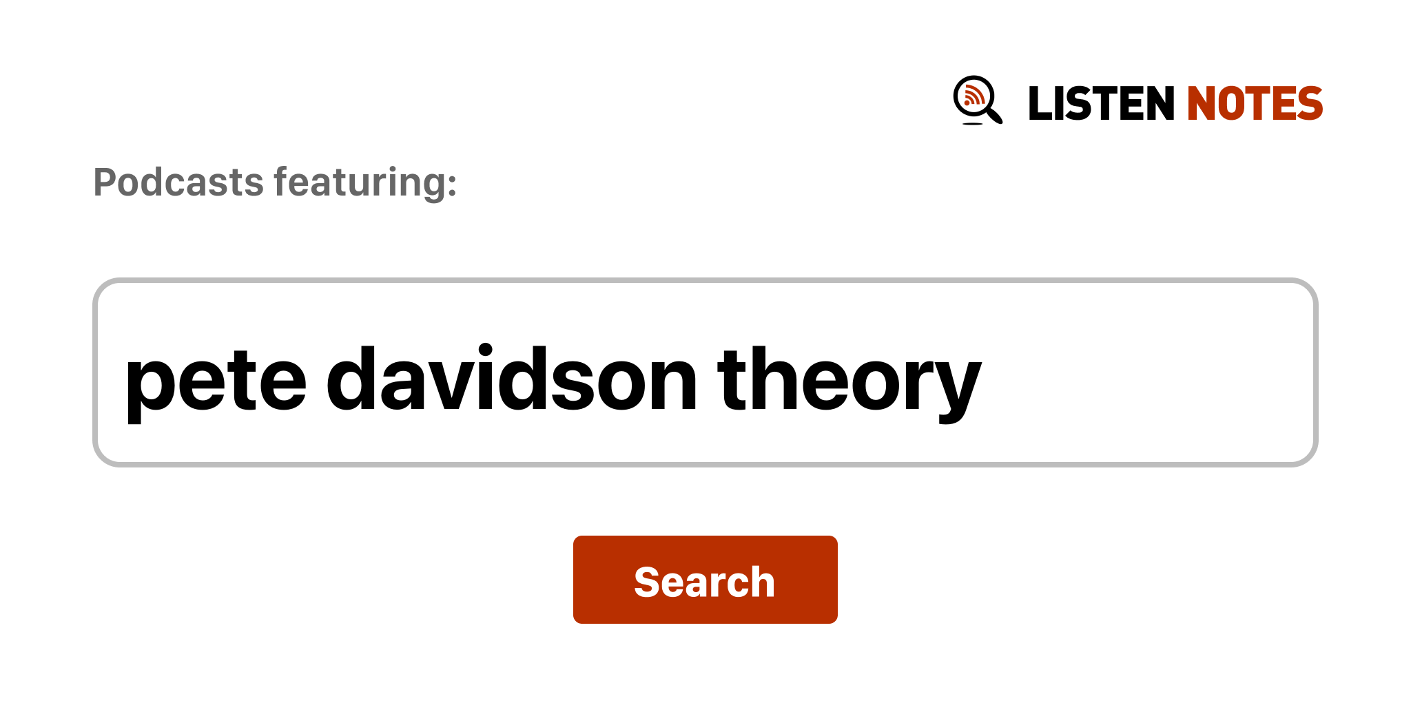 Pete Davidson Theory - Top podcast episodes