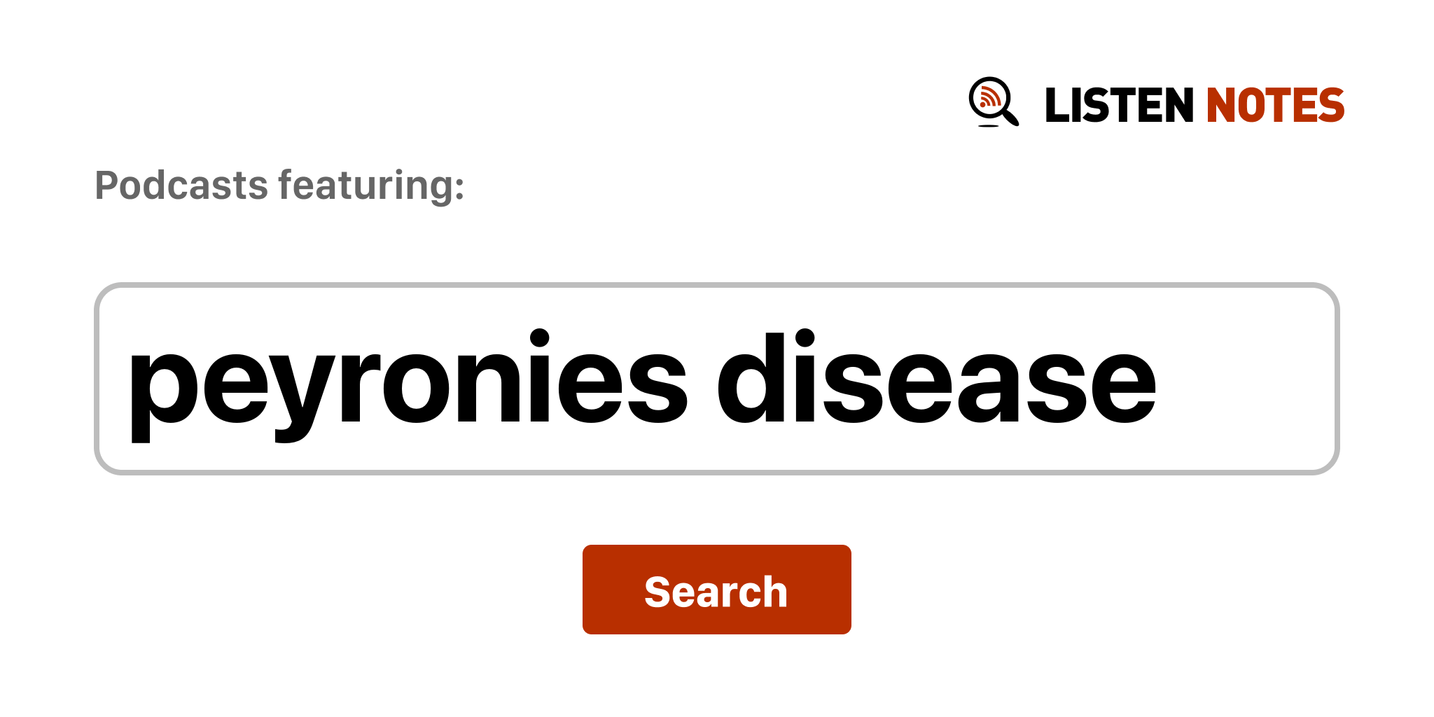 Peyronies Disease - Top podcast episodes