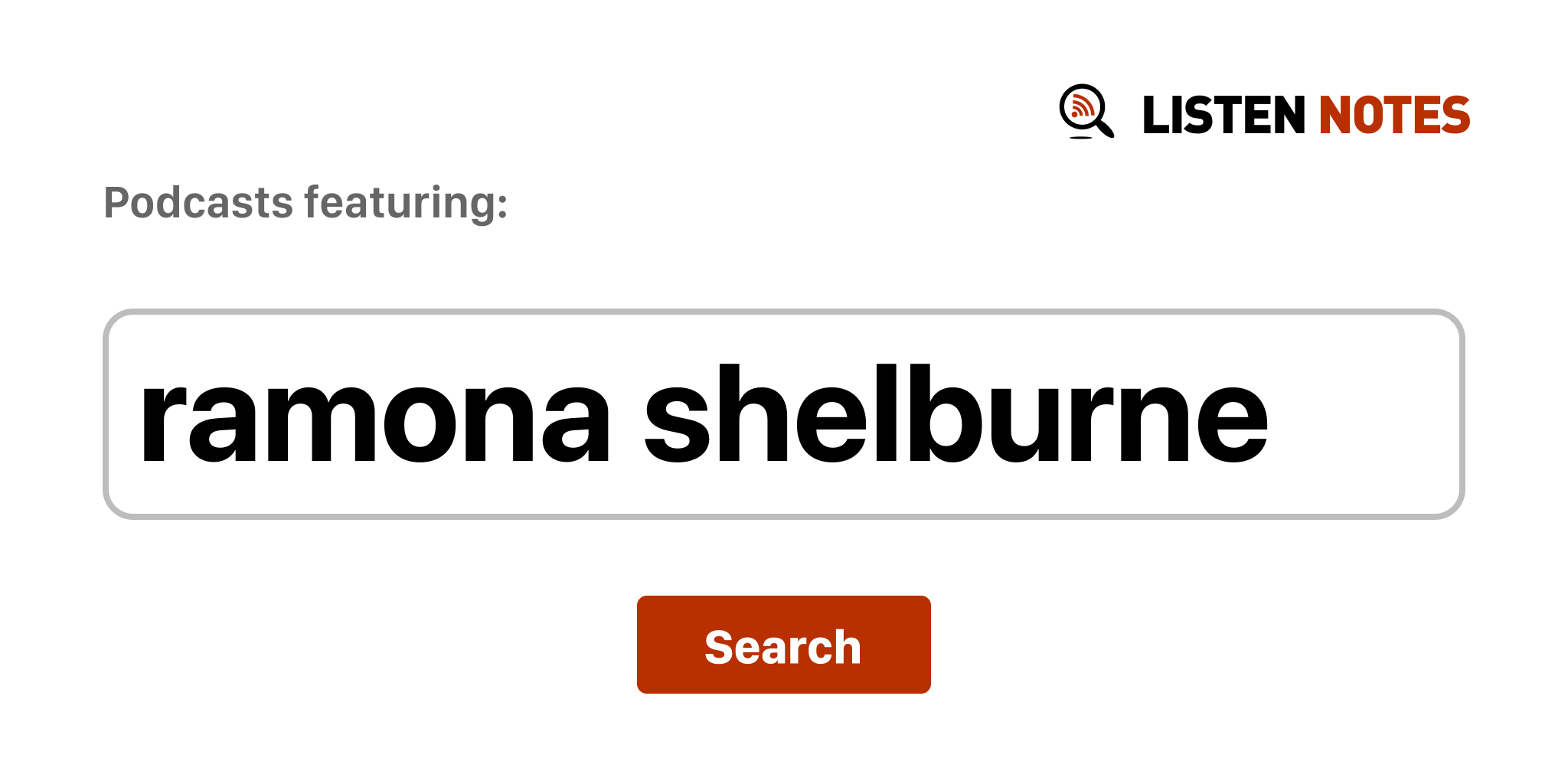 Ramona Shelburne - Top podcast episodes