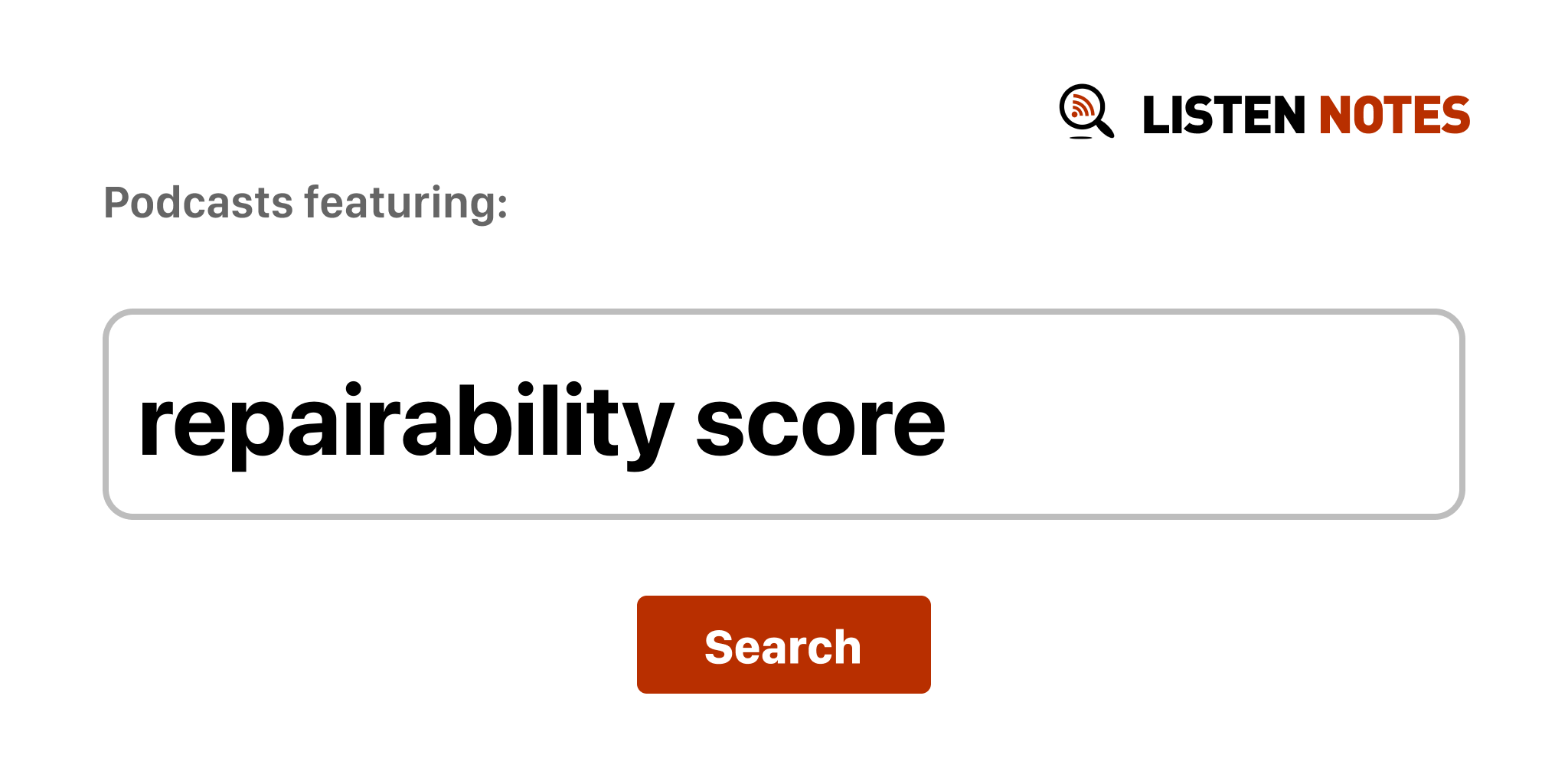 Repairability Score - Top podcast episodes