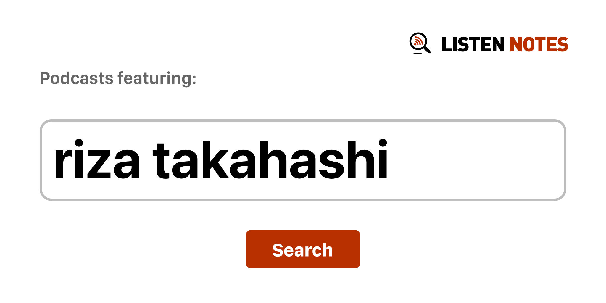 Riza Takahashi - Principales episodios de podcast