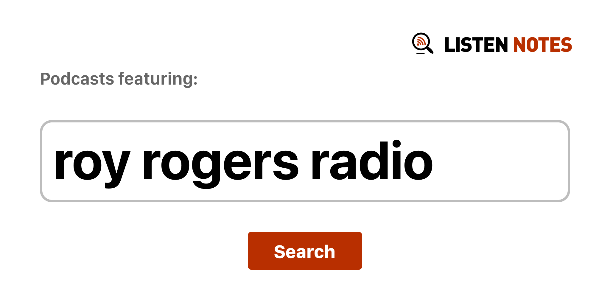 Roy Rogers Radio - Top podcast episodes