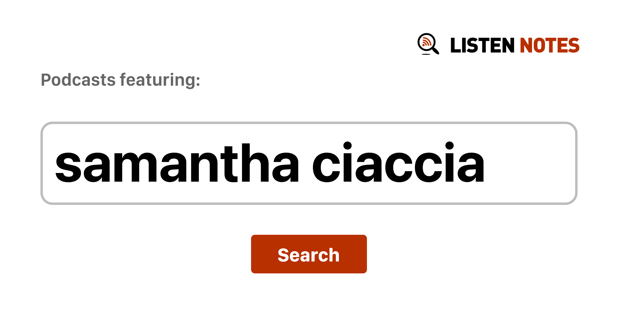 Samantha Ciaccia - أهم حلقات البودكاست