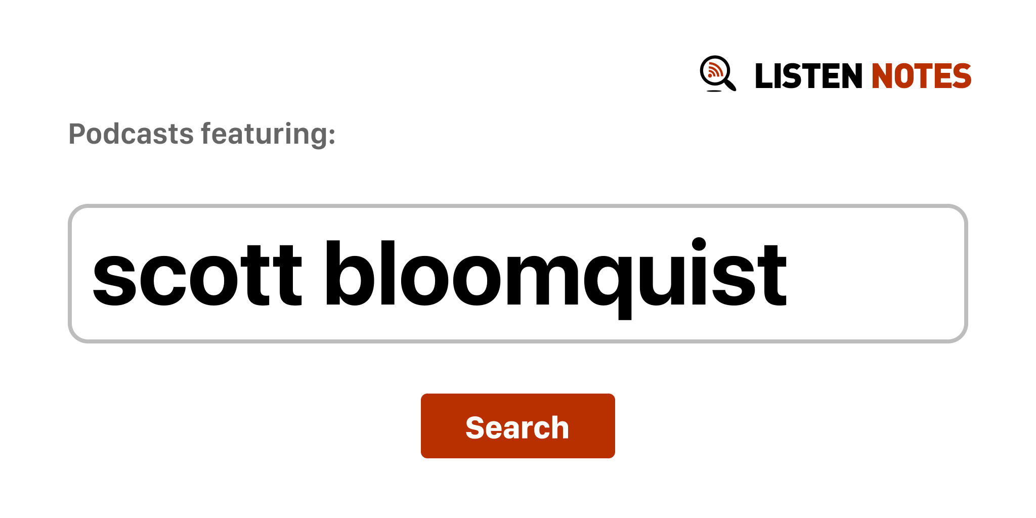 Scott Bloomquist - Top podcast episodes