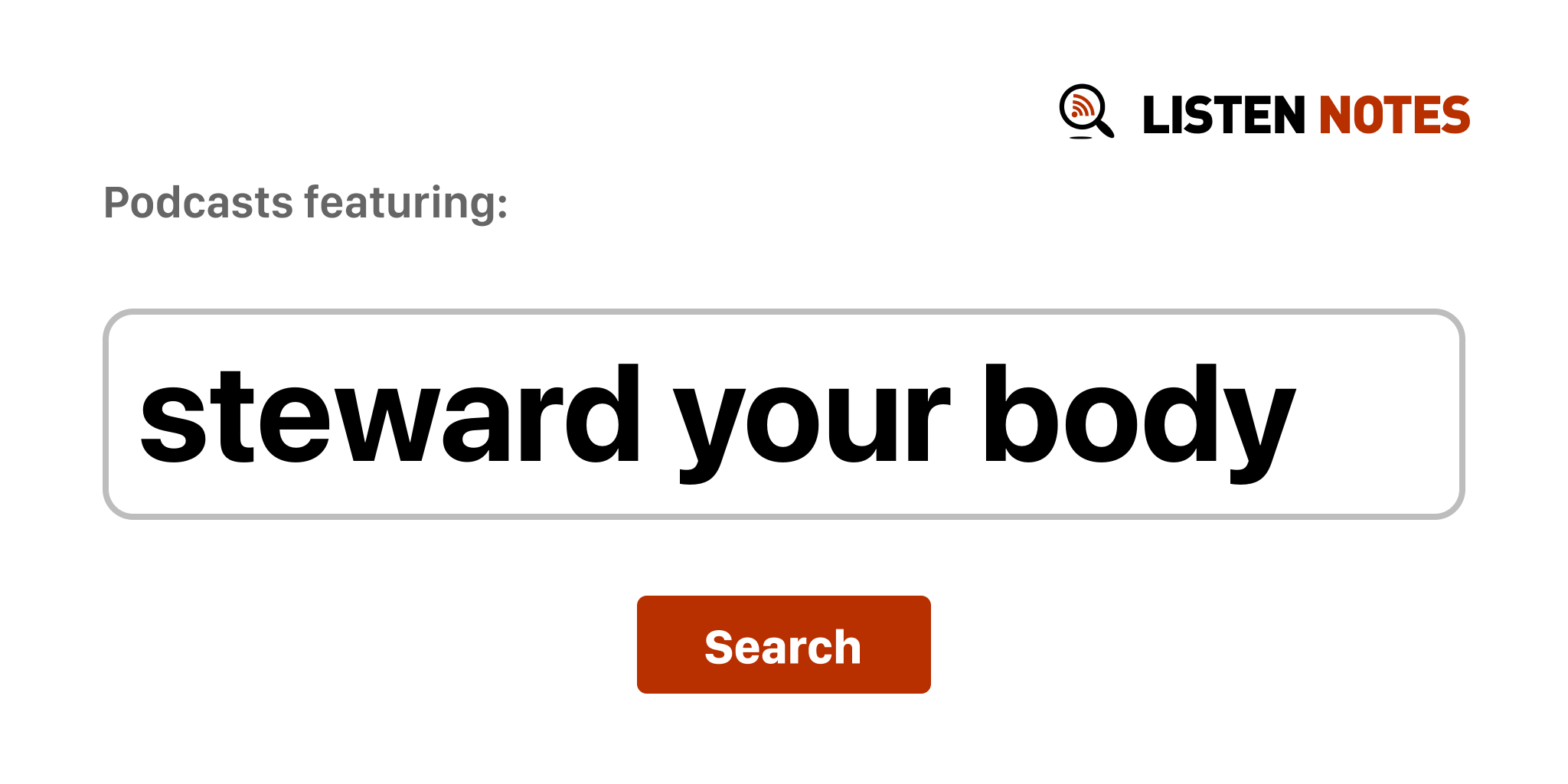 Steward Your Body - 最佳 podcast 單集