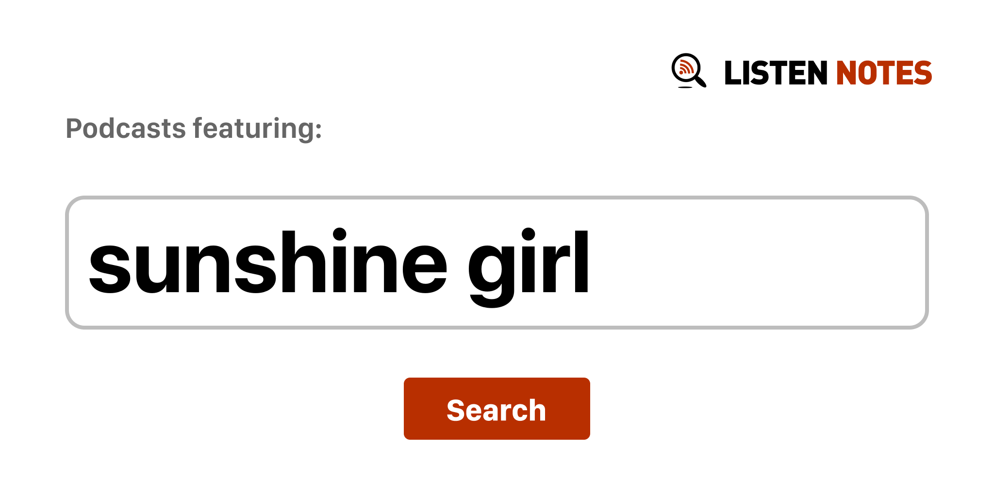 Sunshine Girl - Top podcast episodes