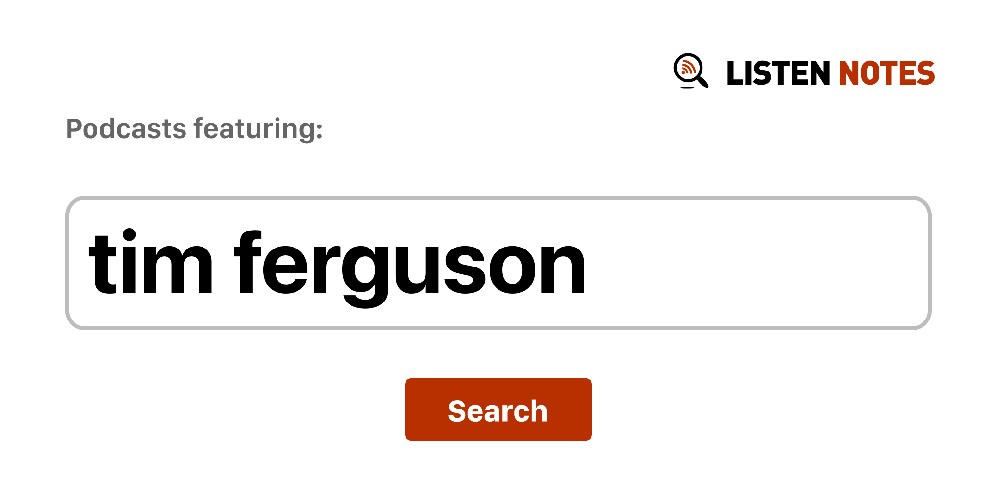 Tim Ferguson - Najpopularniejsze odcinki podcastów