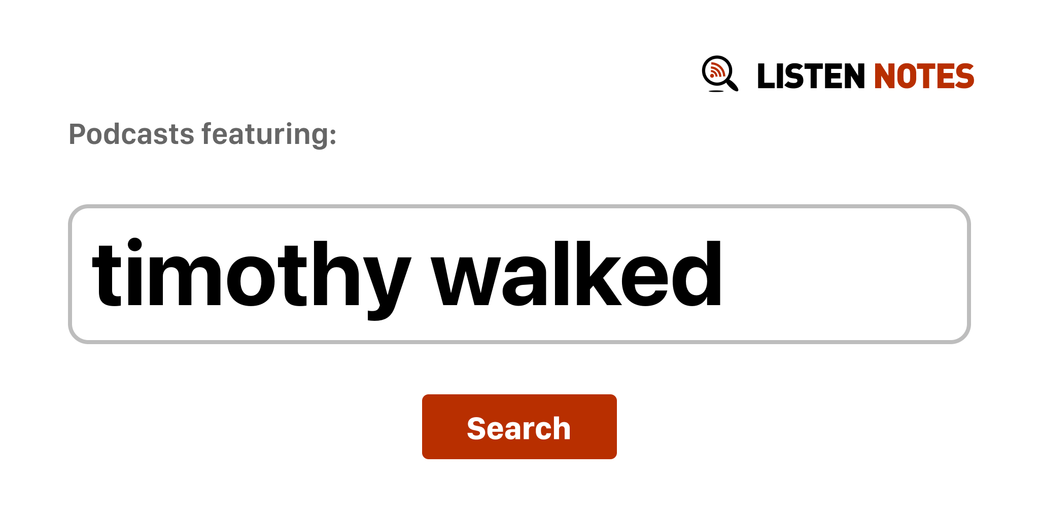 Timothy Walked - Top-Podcast-Folgen