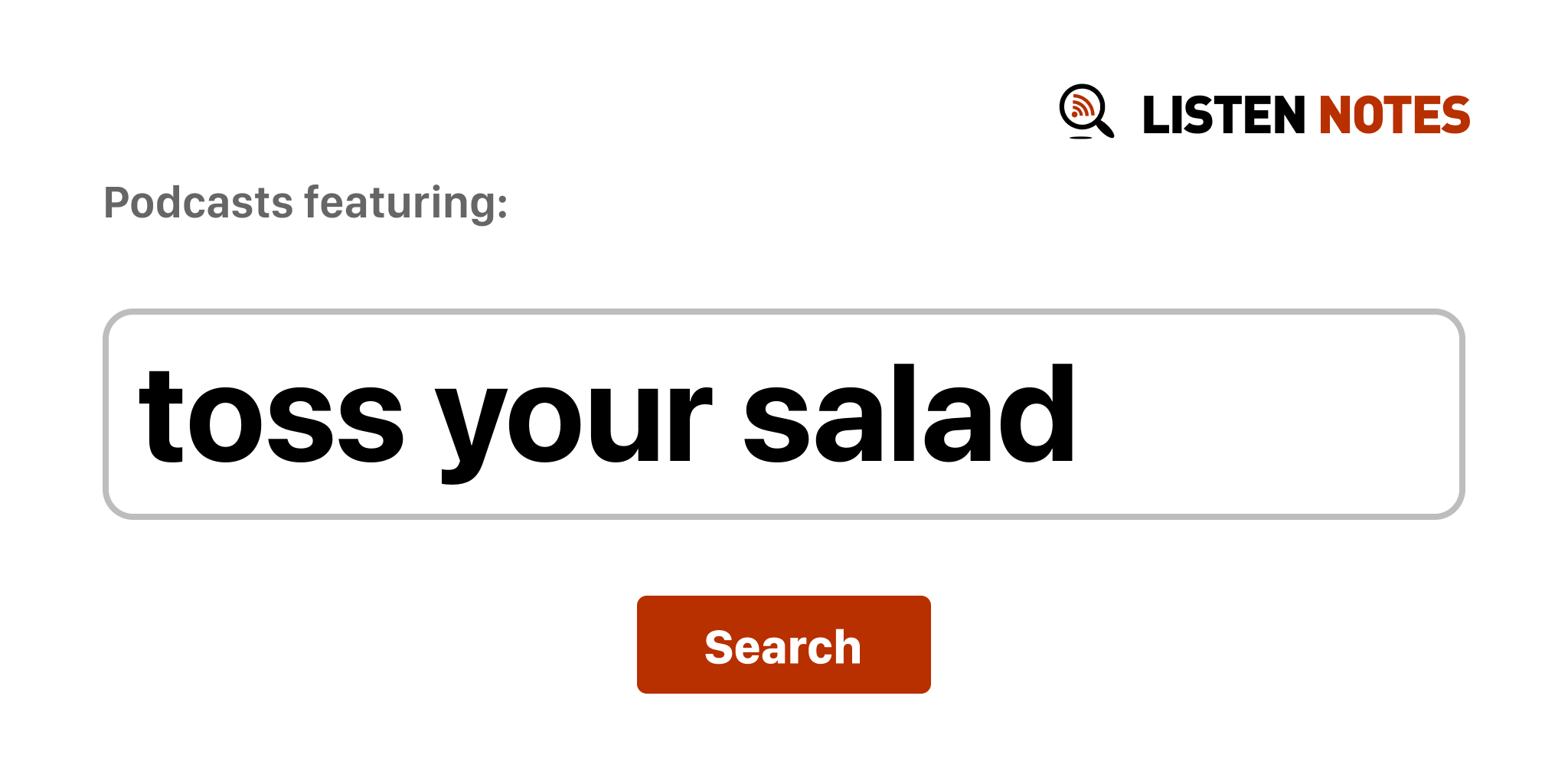 Toss Your Salad - Top podcast episodes