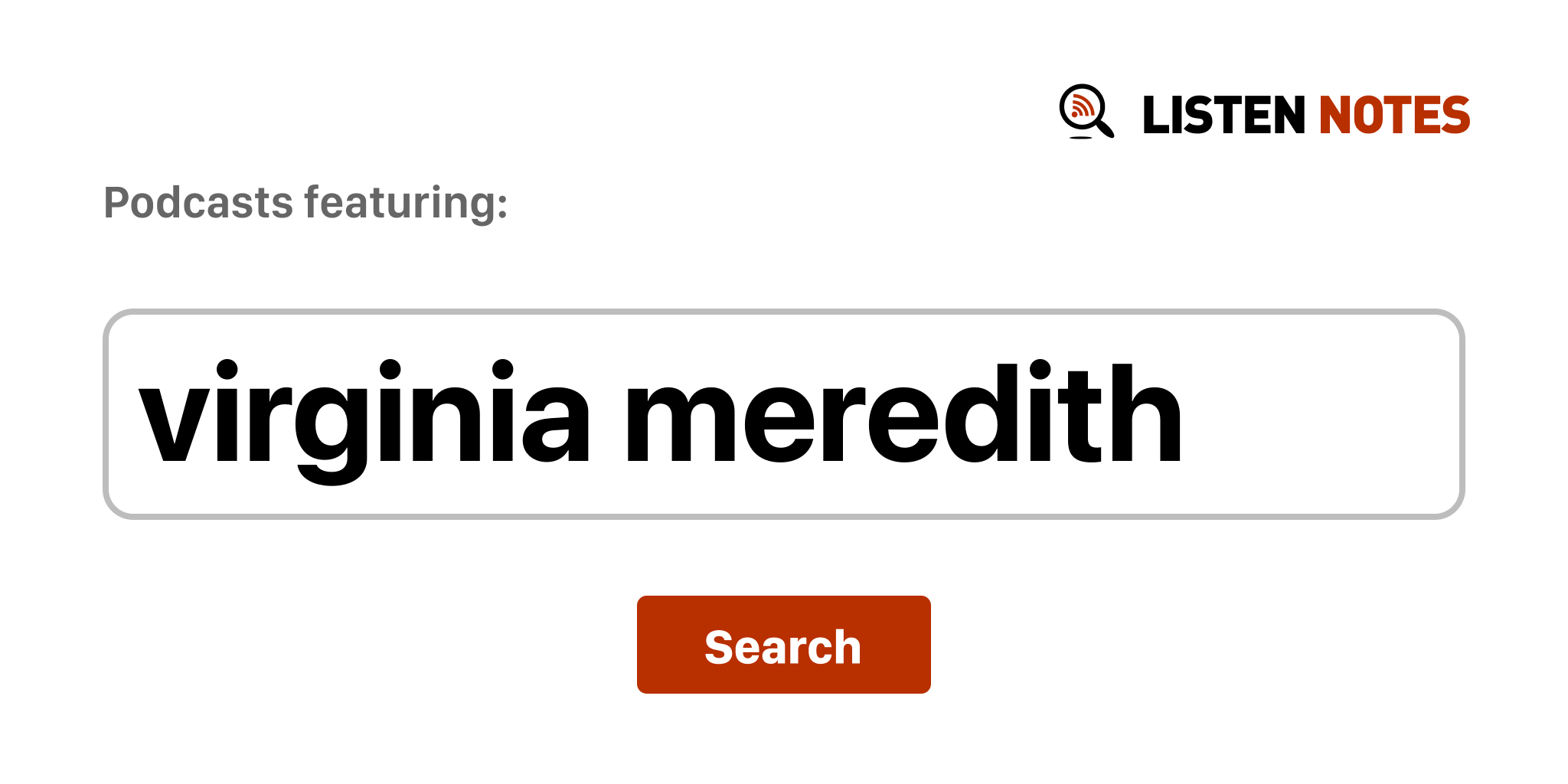 Virginia Meredith - 最佳播客单集