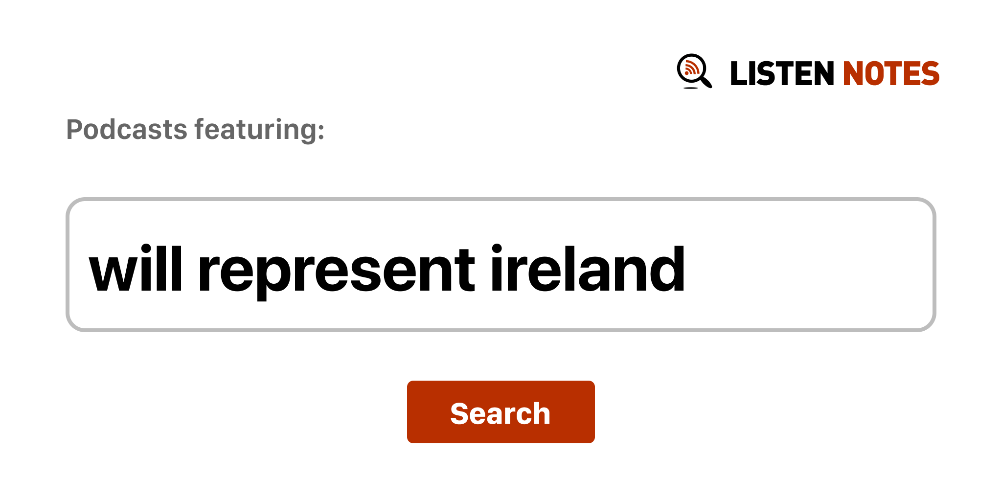Will Represent Ireland - Top podcast episodes