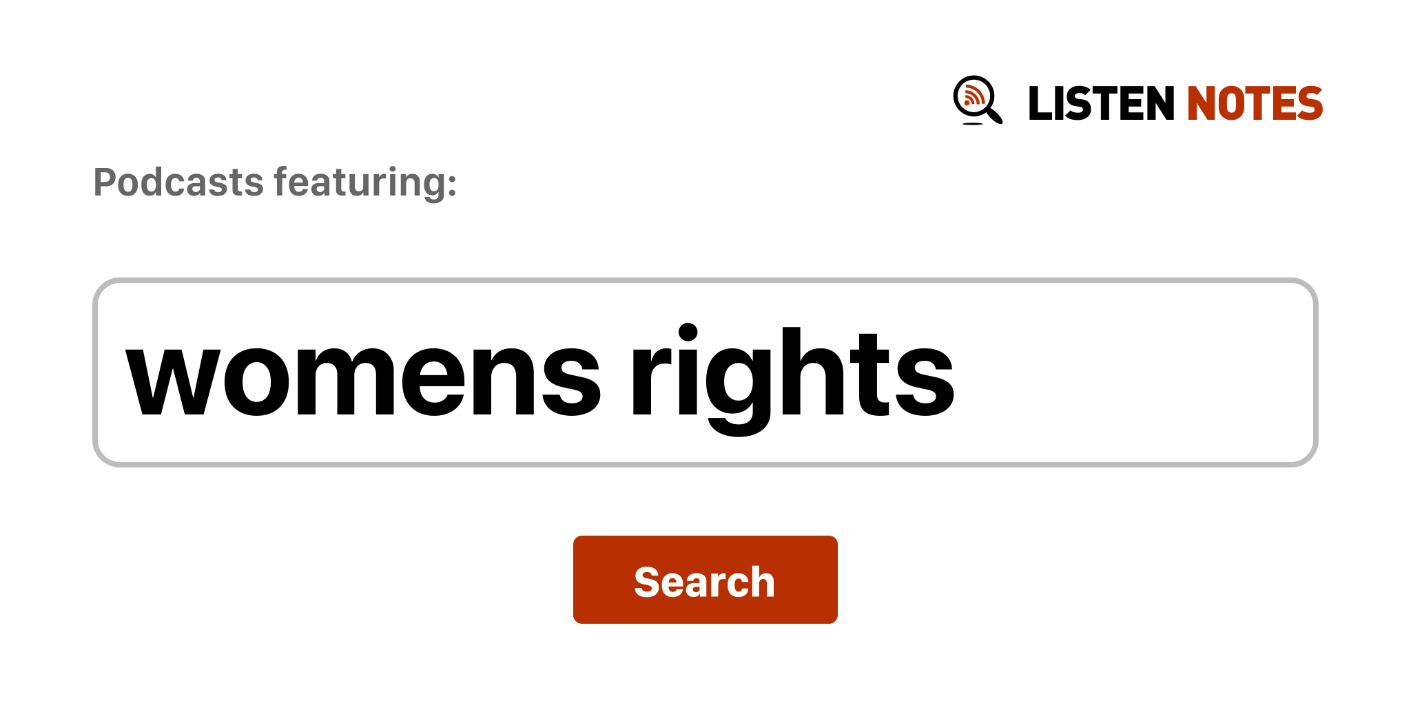 Latest Womens Rights podcasts (2024) | Listen Notes